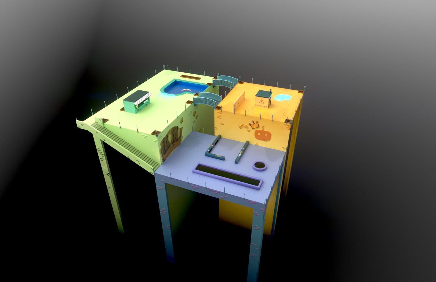 ArtStation - Enviroment & Props - Pao Pao Party