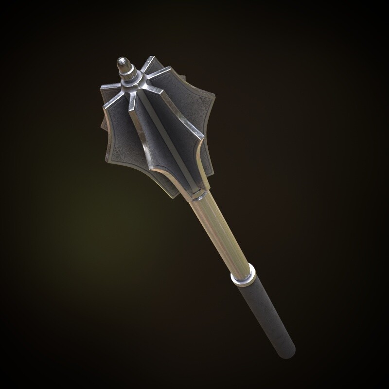 Flanged Mace Weapon