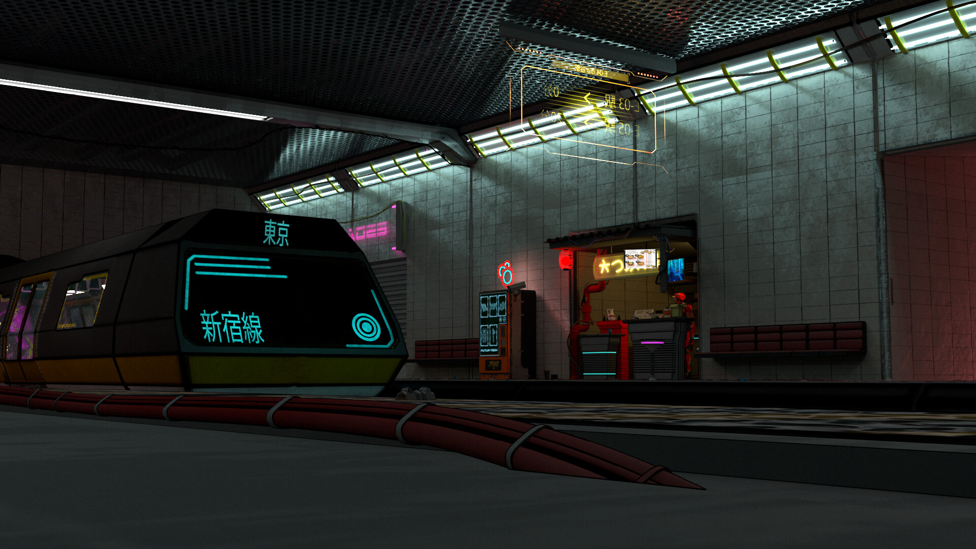 ArtStation - Cyberpunk metro