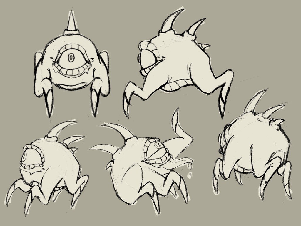 ArtStation - Rock monster expressions