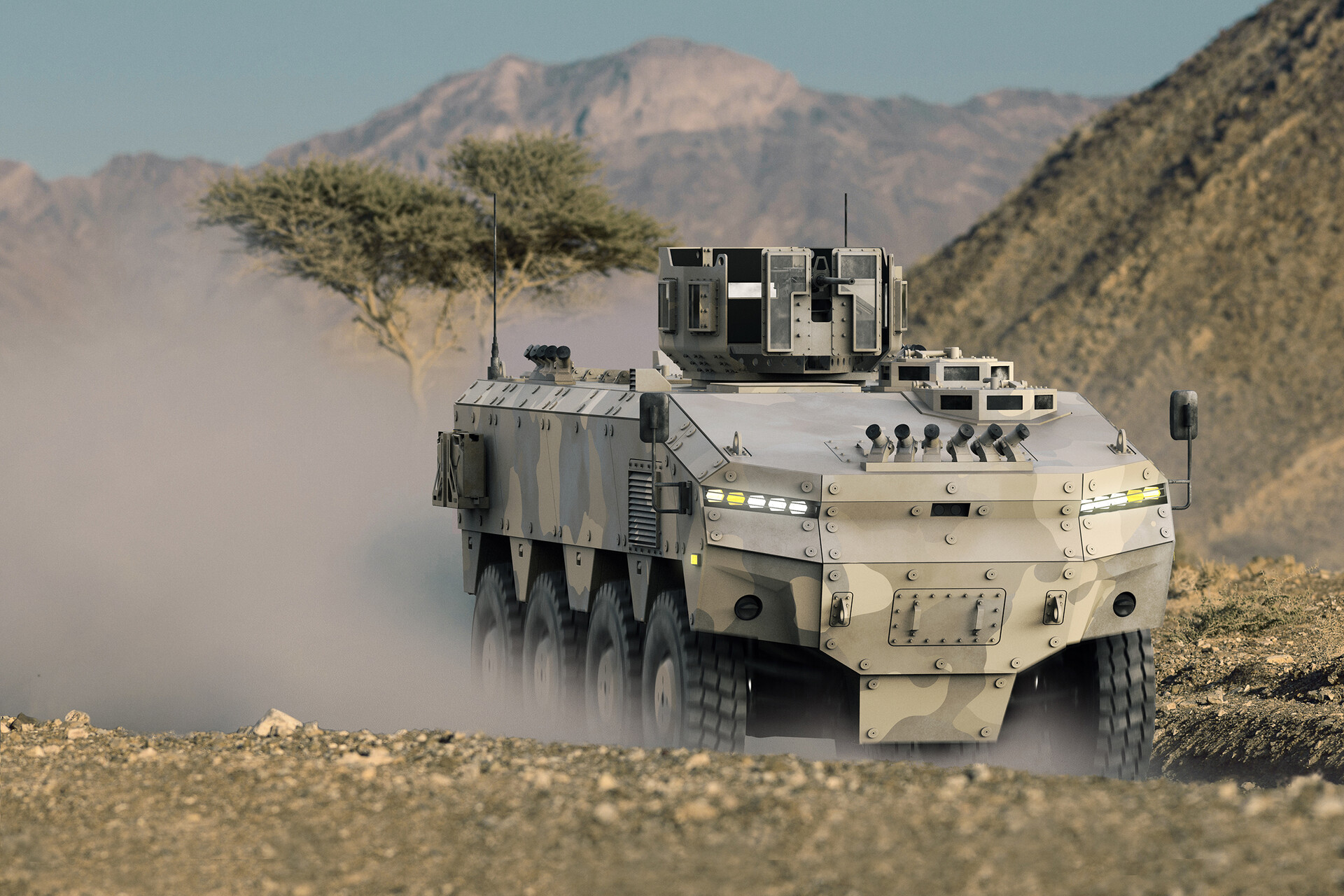 Artstation Military Vehicle 8x8 Armored Personnel Carrier