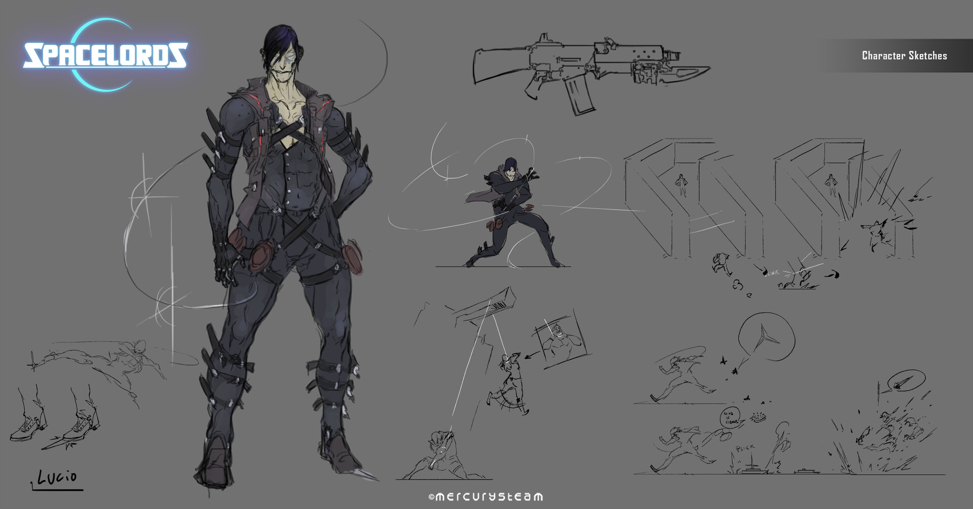 Jorge Benedito - Spacelords Playable Characters Sketches.