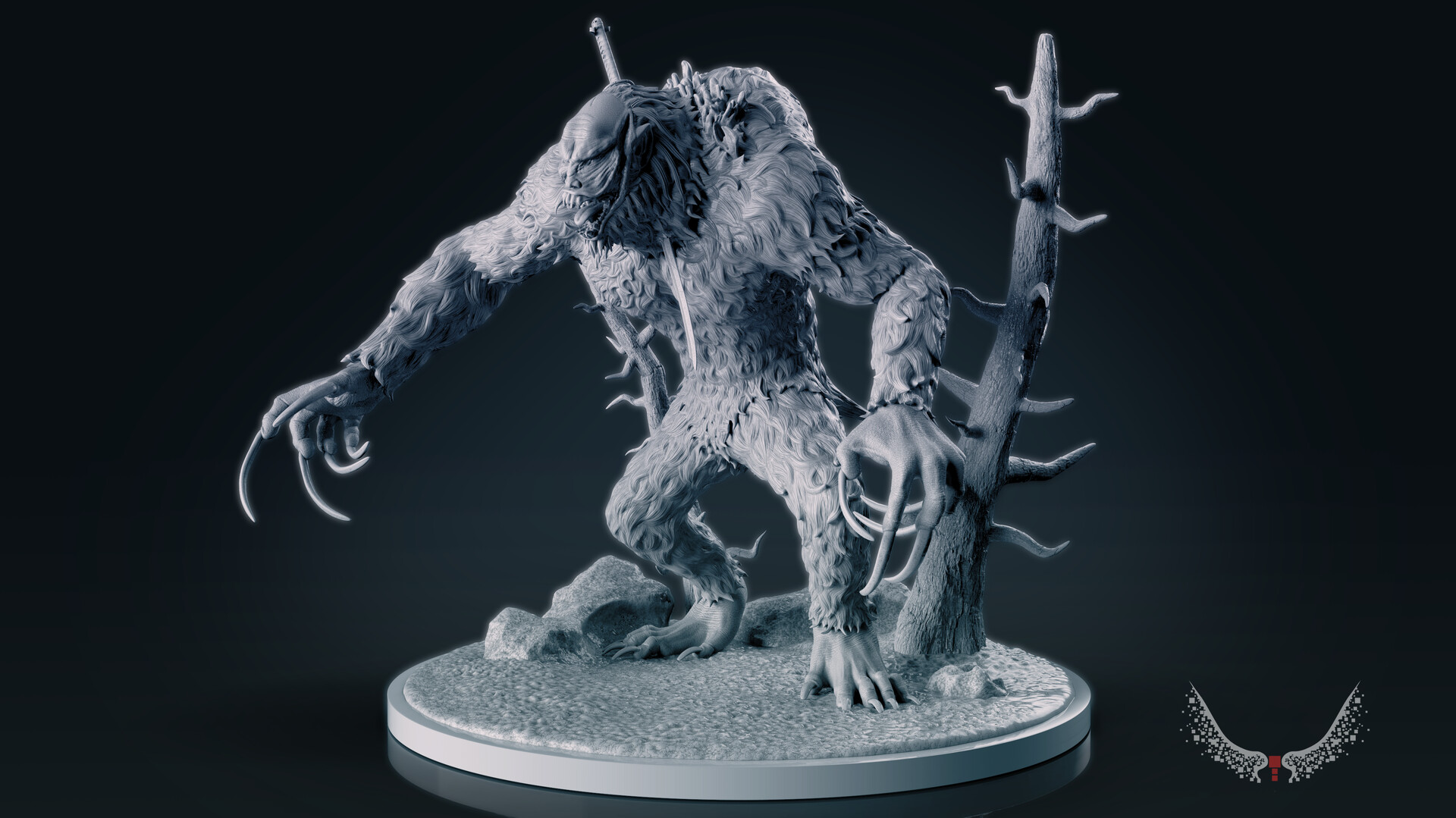 Angel Gonzalez Parra - Guardian Ape (fan art)