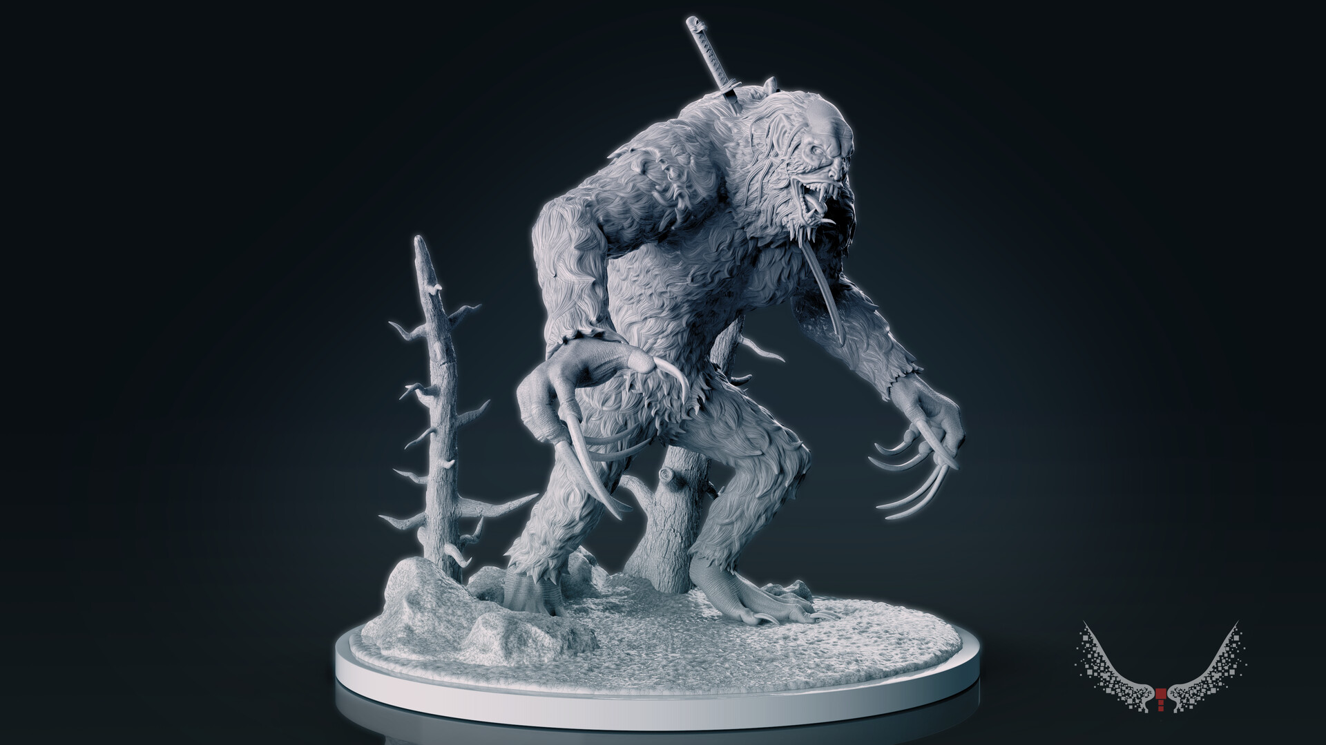 Angel Gonzalez Parra - Guardian Ape (fan art)