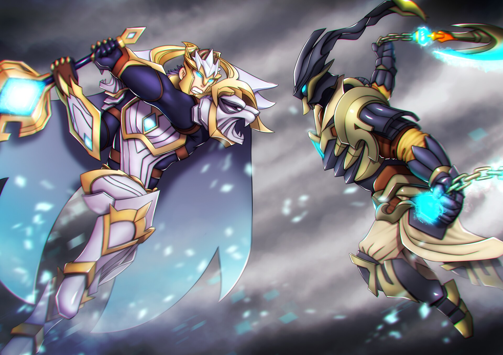 ArtStation - [Commssioned Work] League of Legends Garen and Thresh