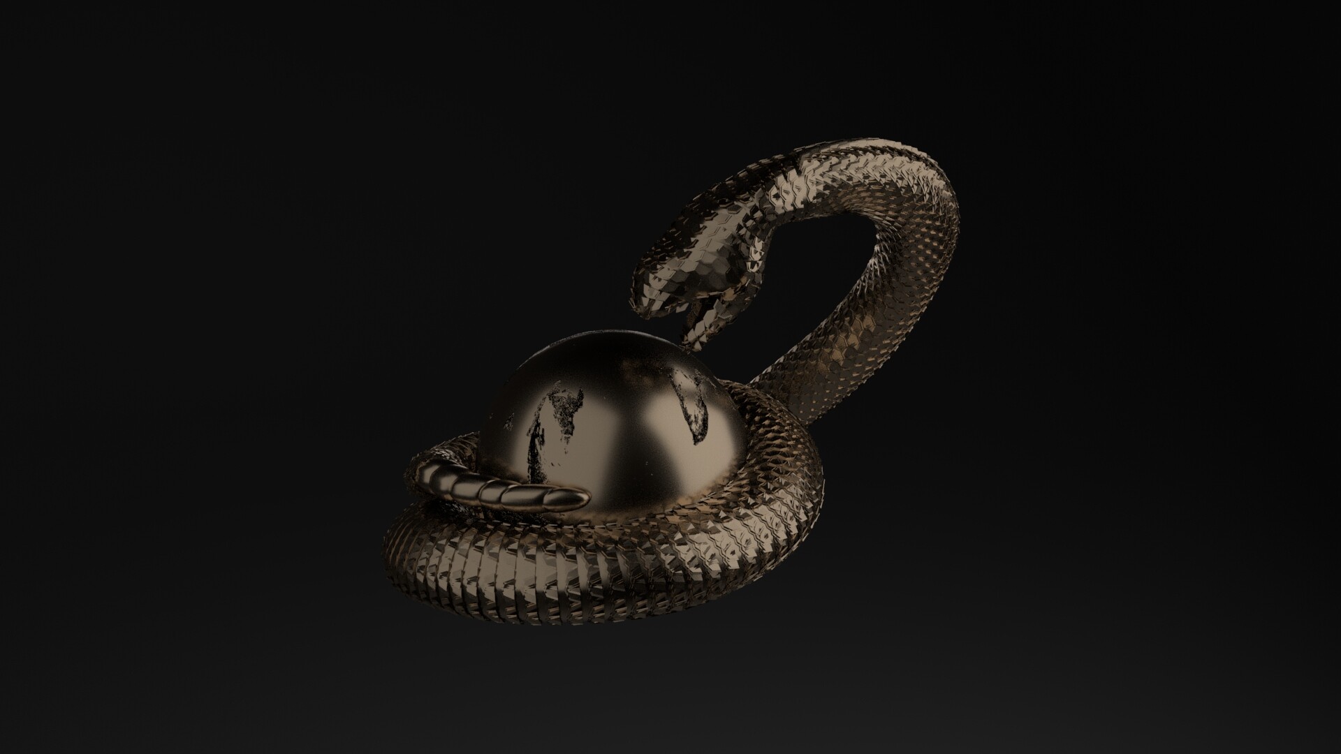 ArtStation - Snake Sculpture - 3D Model