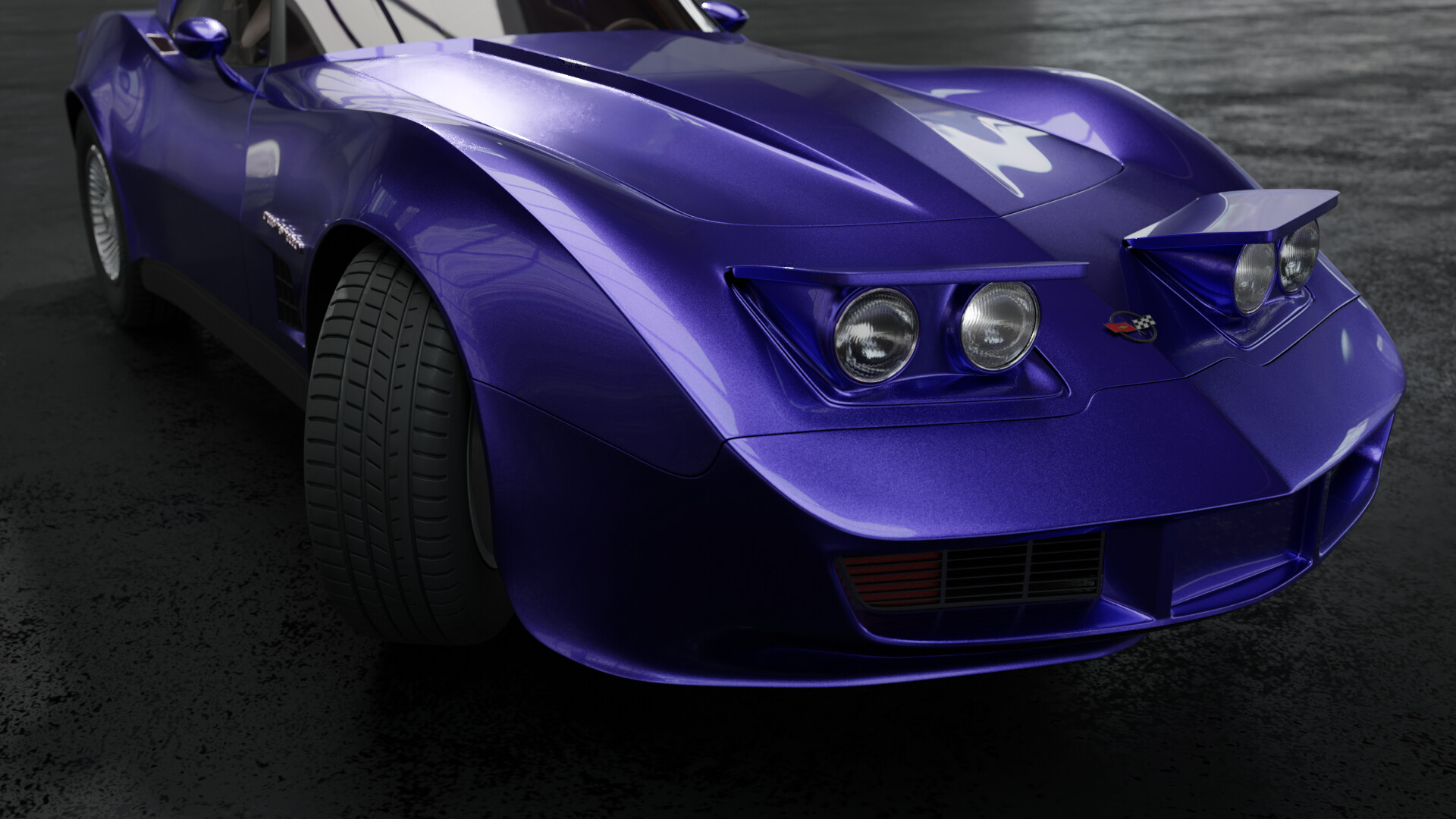 ArtStation - Chevrolet corvette c3