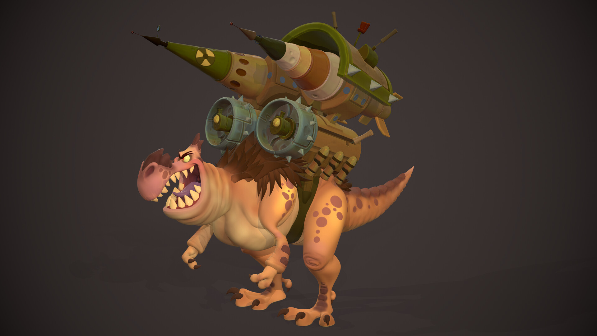 ArtStation - Dinosaur With Rockets