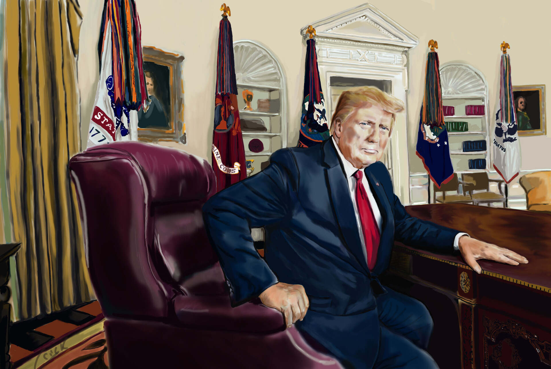 ArtStation - Trump Oval Office