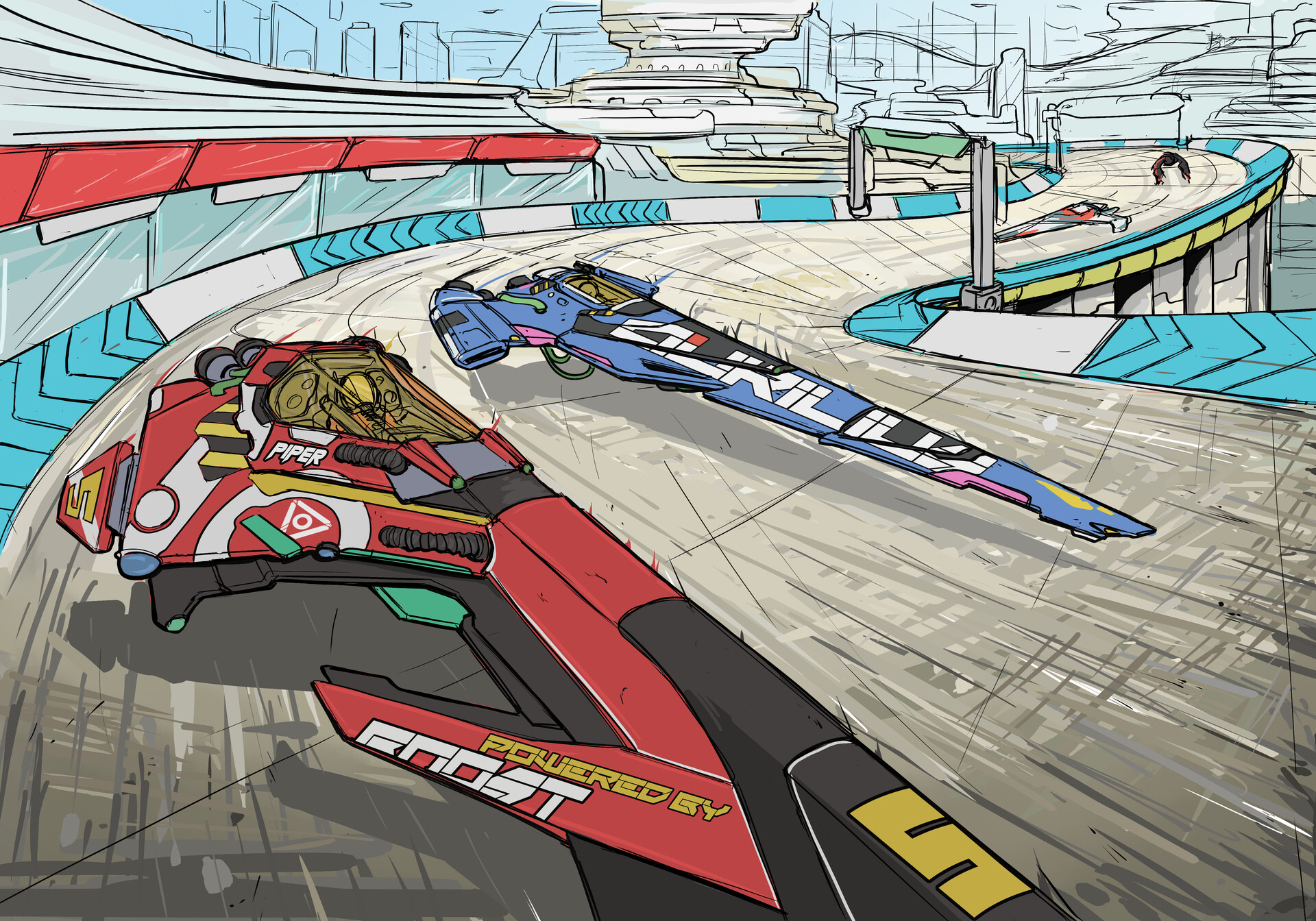 ArtStation - Racing concept test