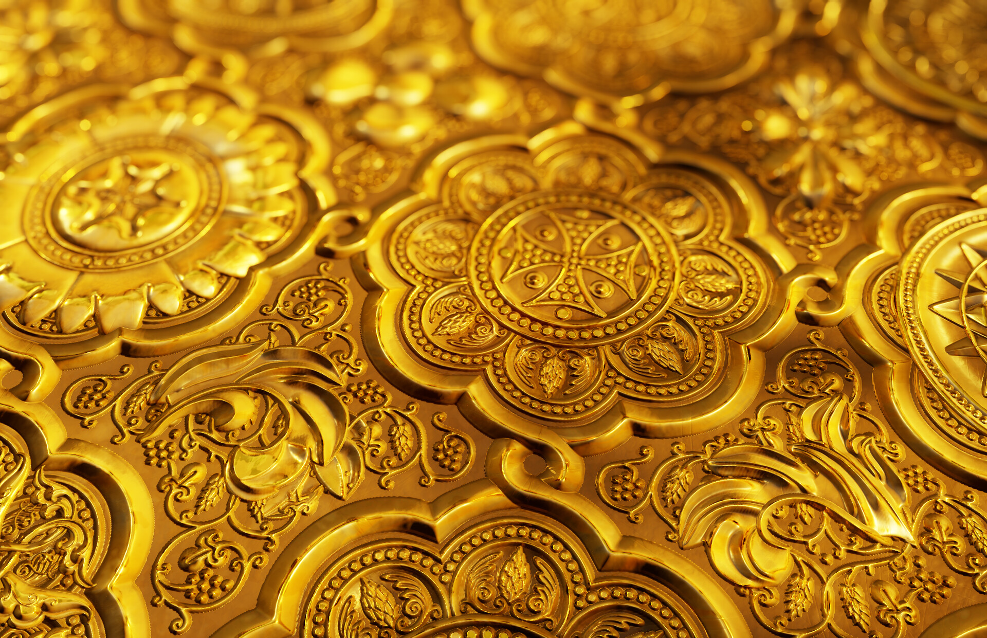 ArtStation - gold pattern practice