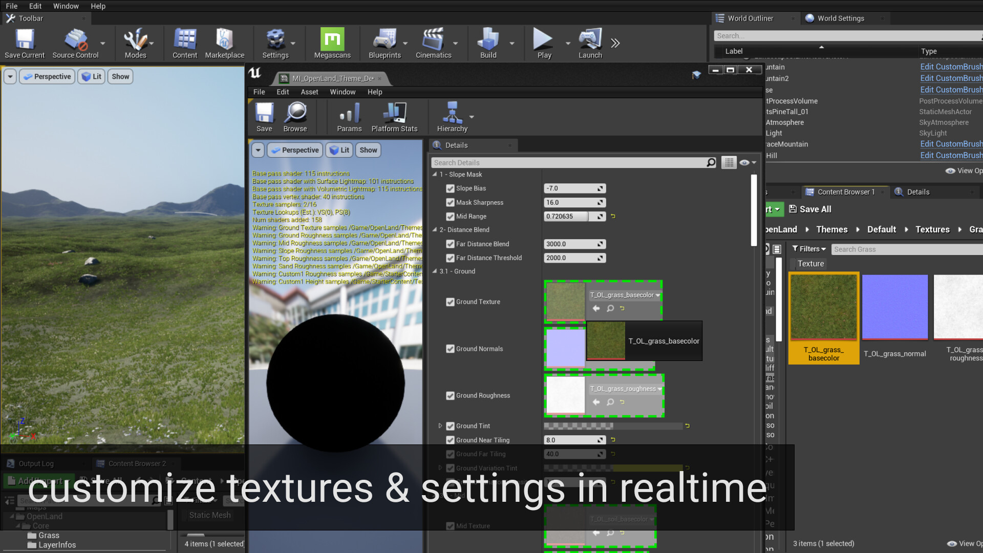 Arunoda Susiripala - OpenLand: My Unreal Engine Auto Material is available via the marketplace