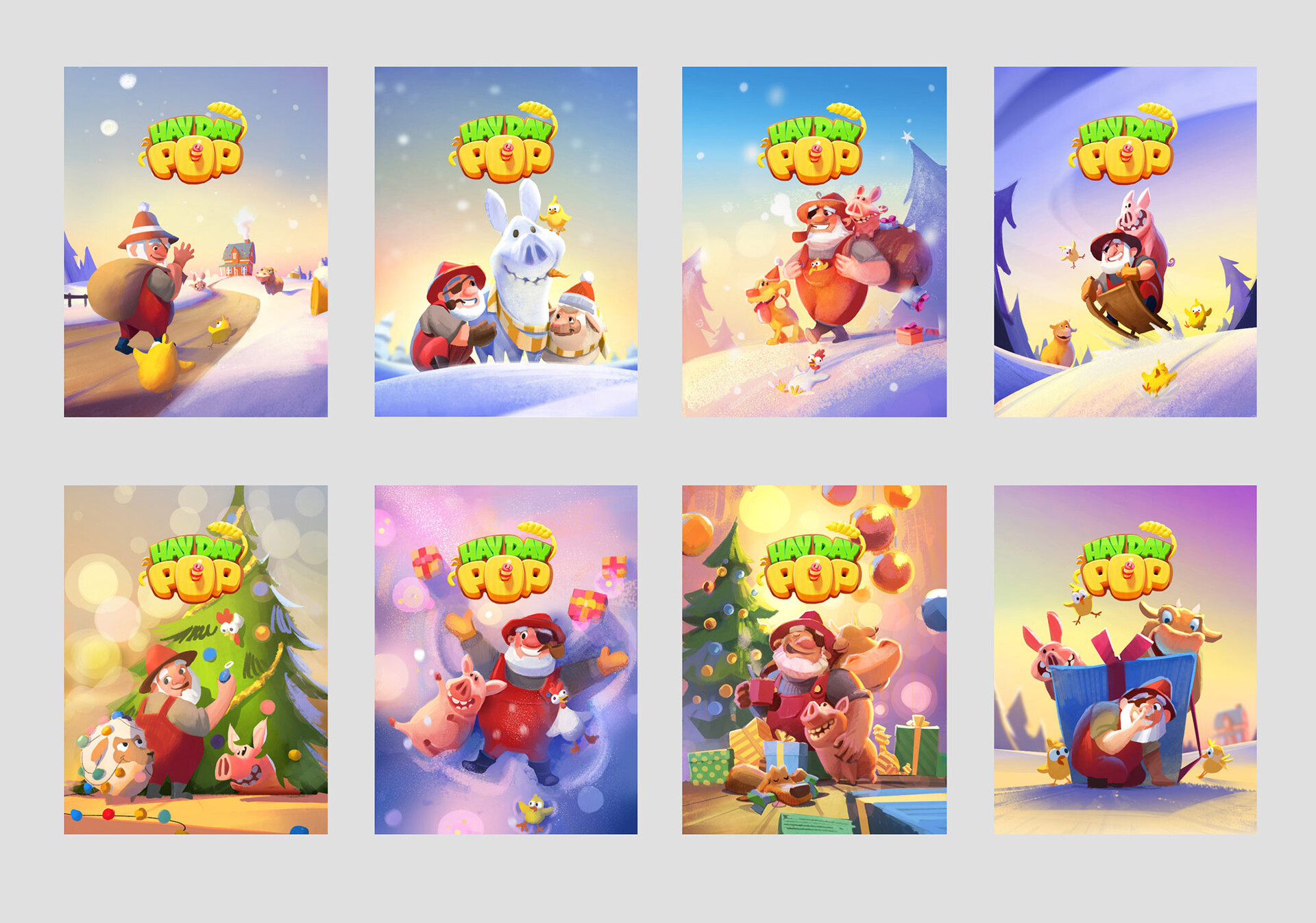 Studio Piñata - Hay Day Pop! Keyart Concepts