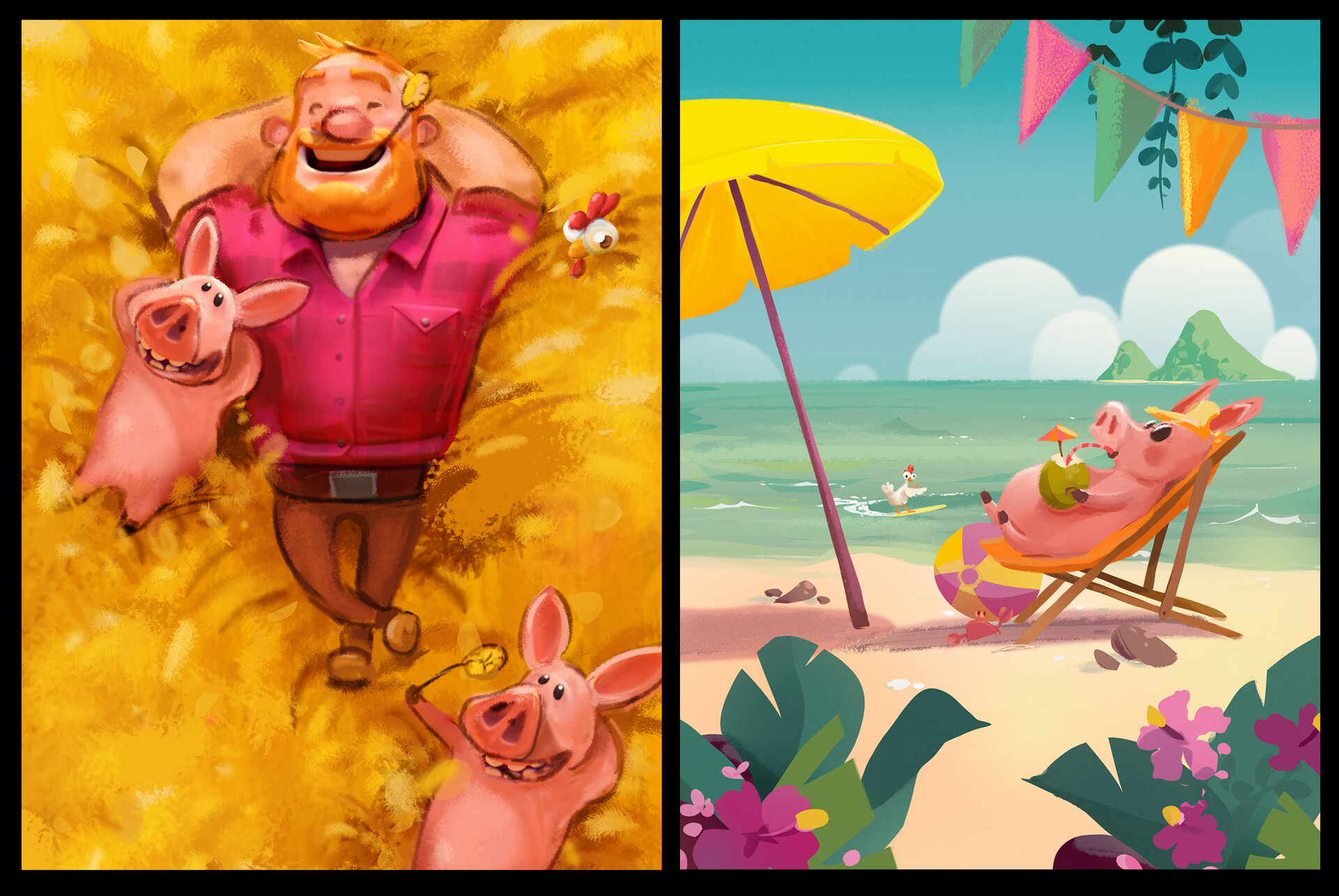 Studio Piñata - Hay Day Pop! Keyart Concepts