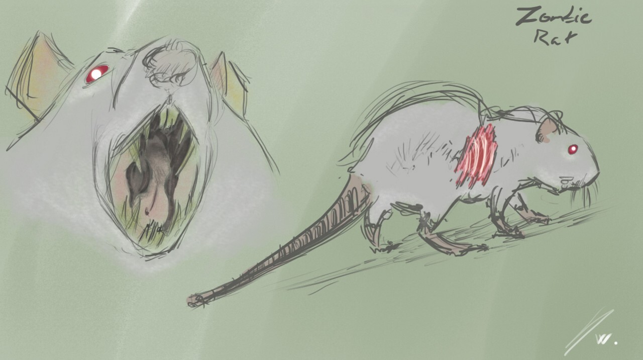 ArtStation - Zombie Rat