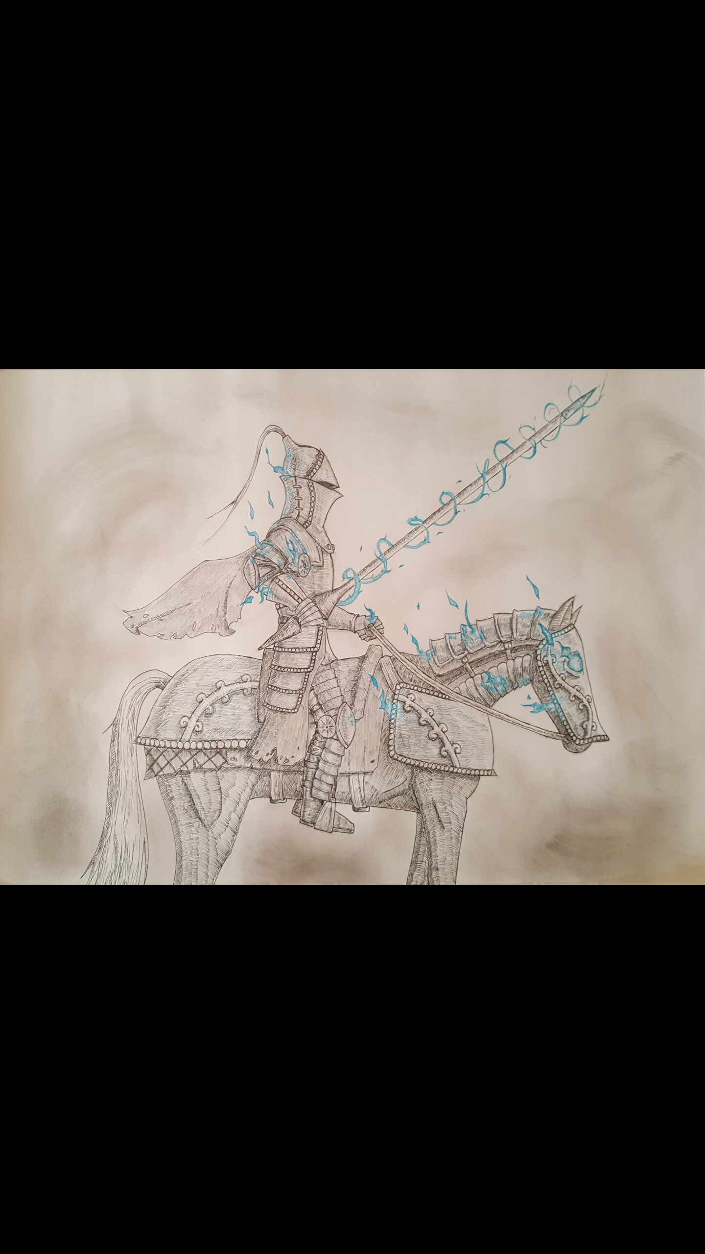 ArtStation - Knight guy sitting on a horse.