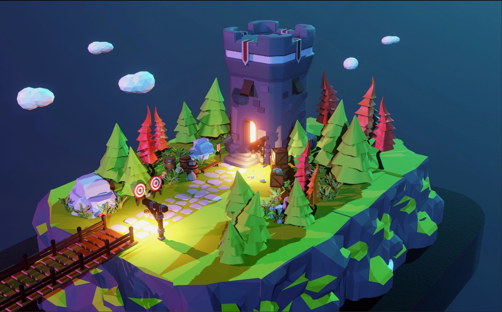 ArtStation - Fortress | Low poly