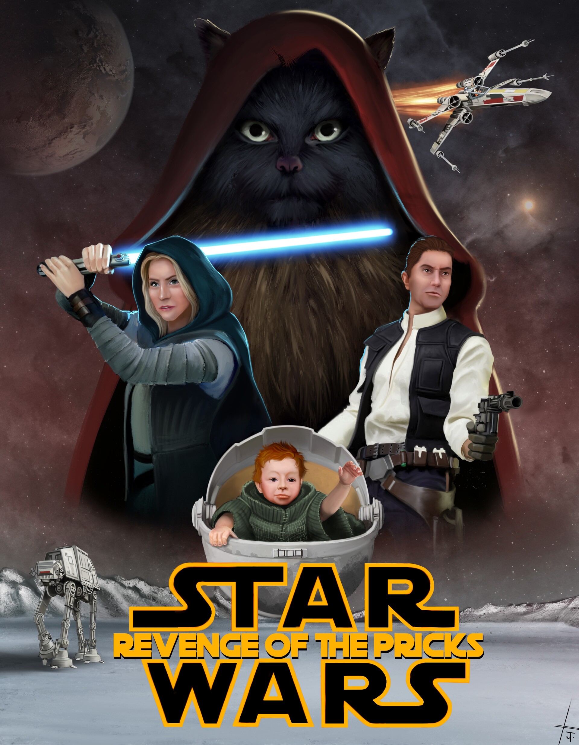 ArtStation - Star Wars Family Portrait Commission