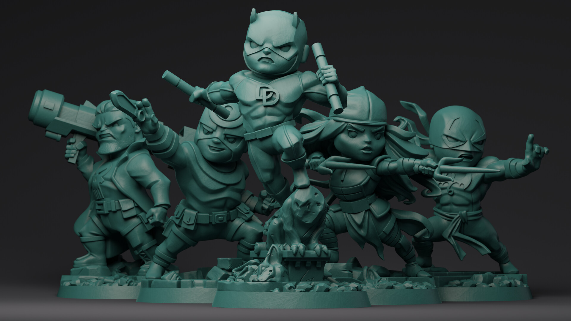 ArtStation - Marvel United - Gang 02