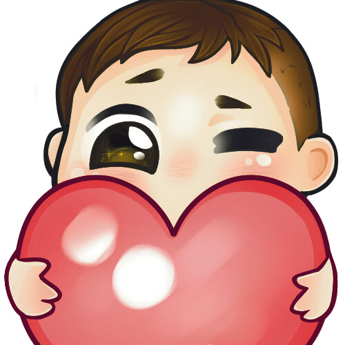 ArtStation - twitch love emote