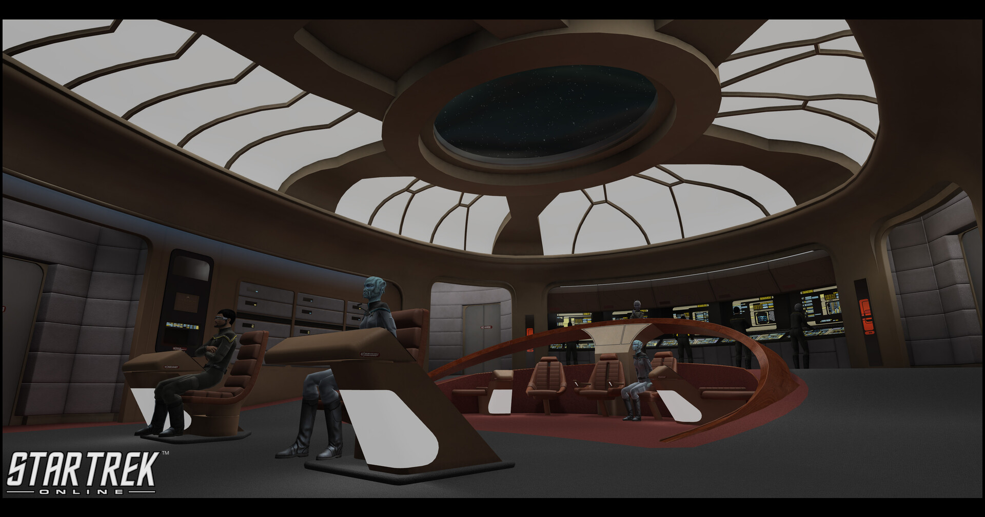 Galaxy Class Starship Bridge