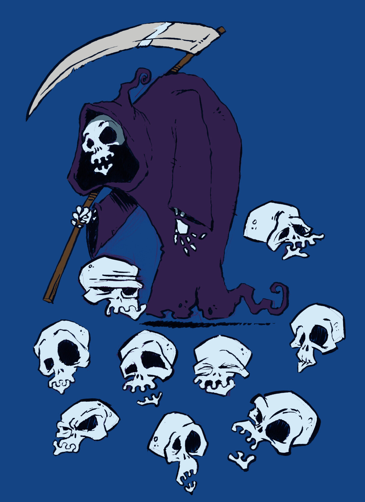 ArtStation - Death (character design for the short film "The Hour Of ...