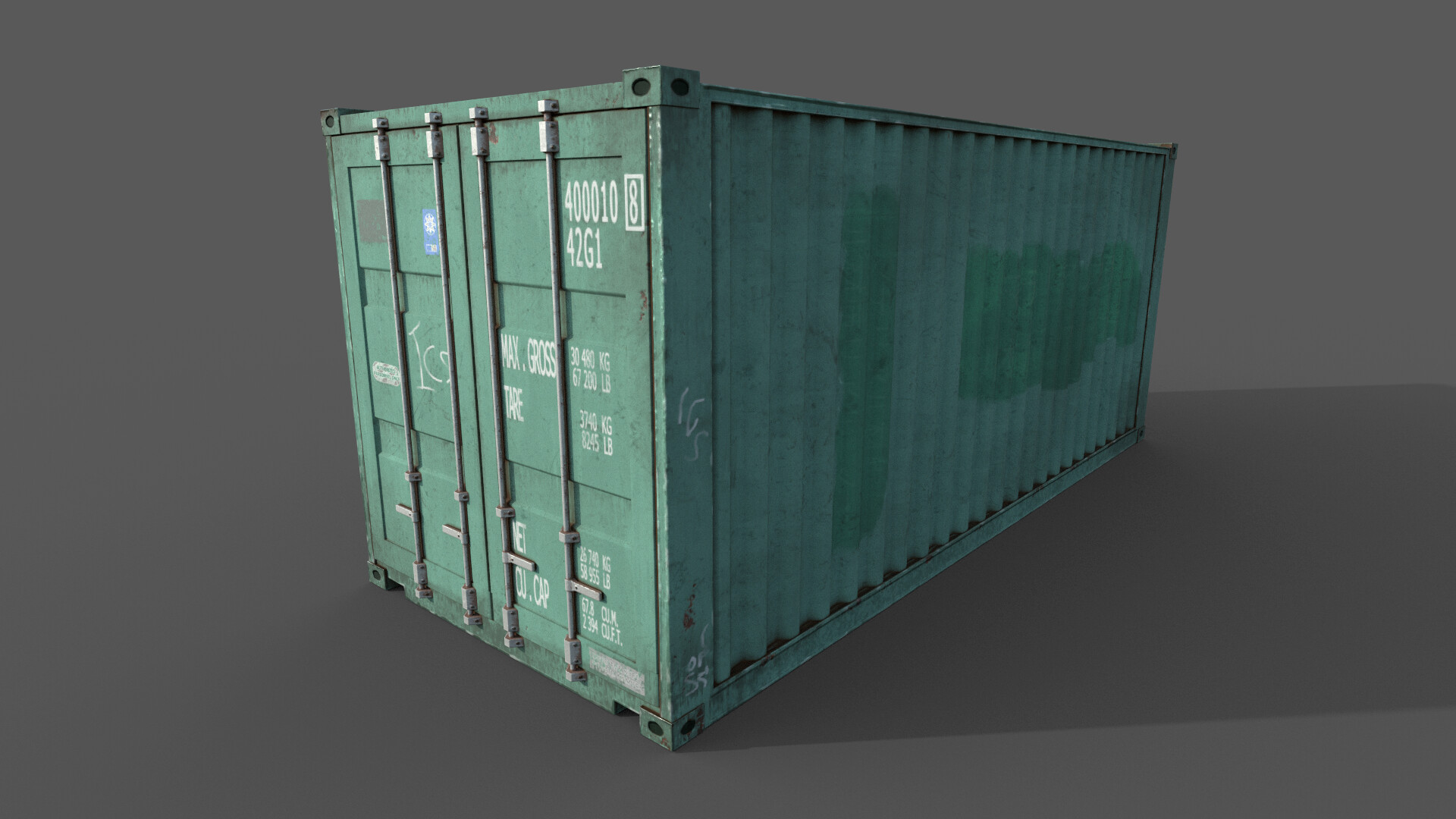 Mike Brant - Shipping Container - Substance Painter - Practice