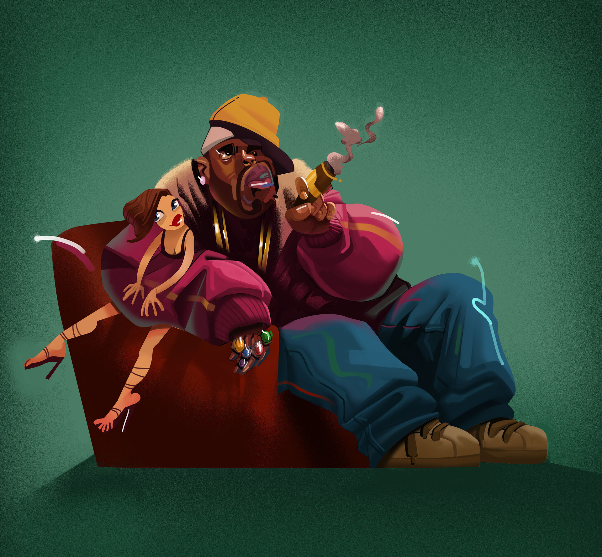 ArtStation - the man from shiny suit era.