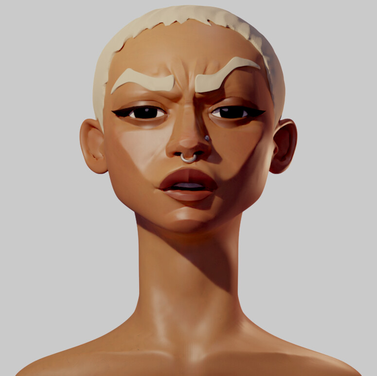 ArtStation - Stylized female sculpt