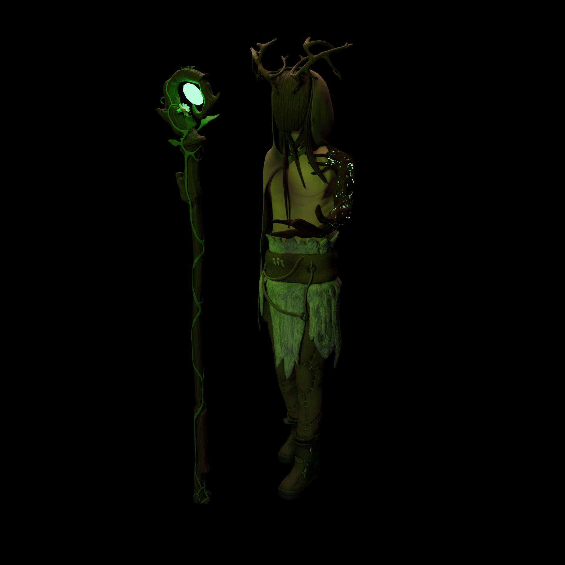 ArtStation - Stylized Druid Model