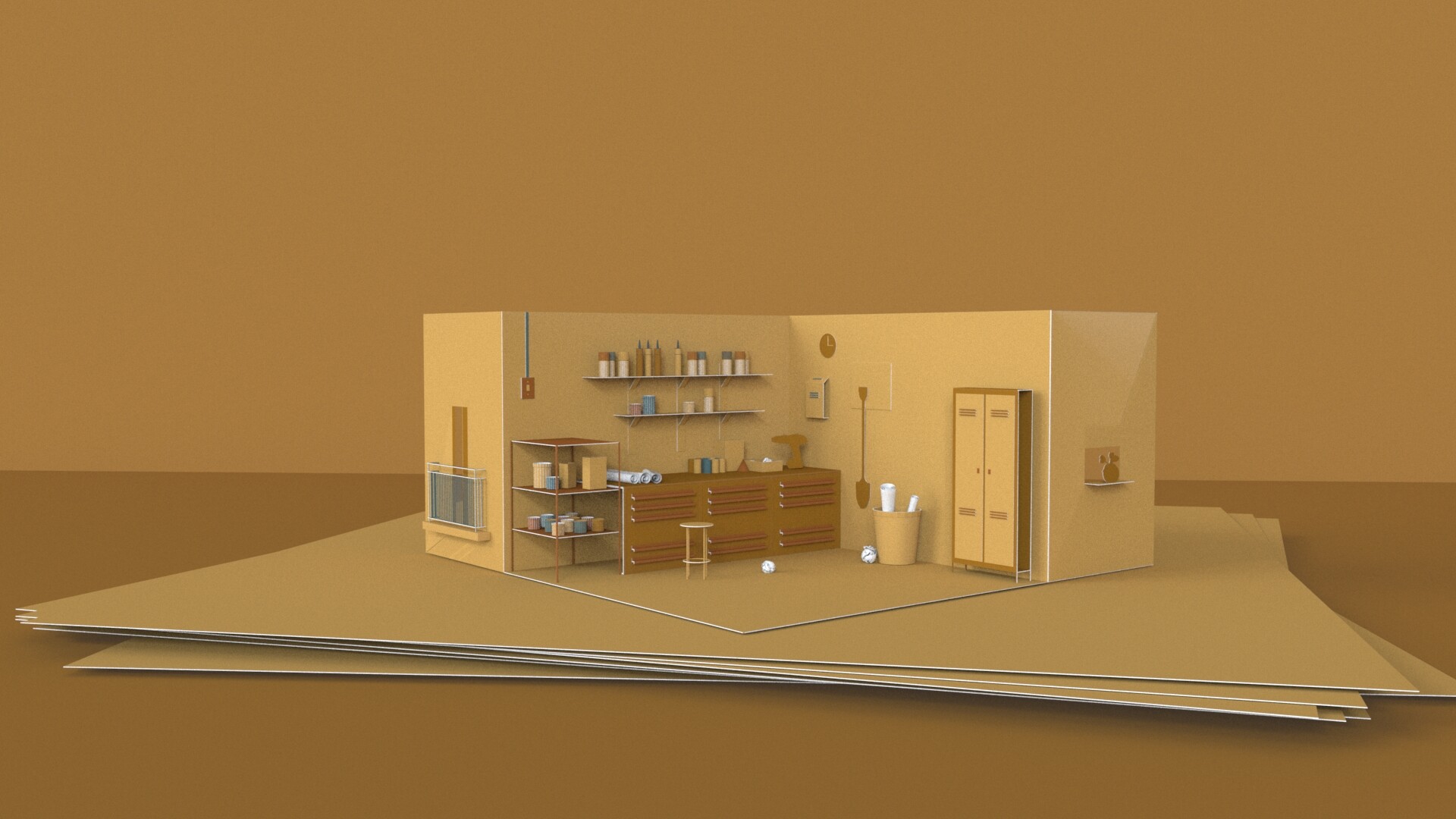 ArtStation - 3D Model-Pop-up Book