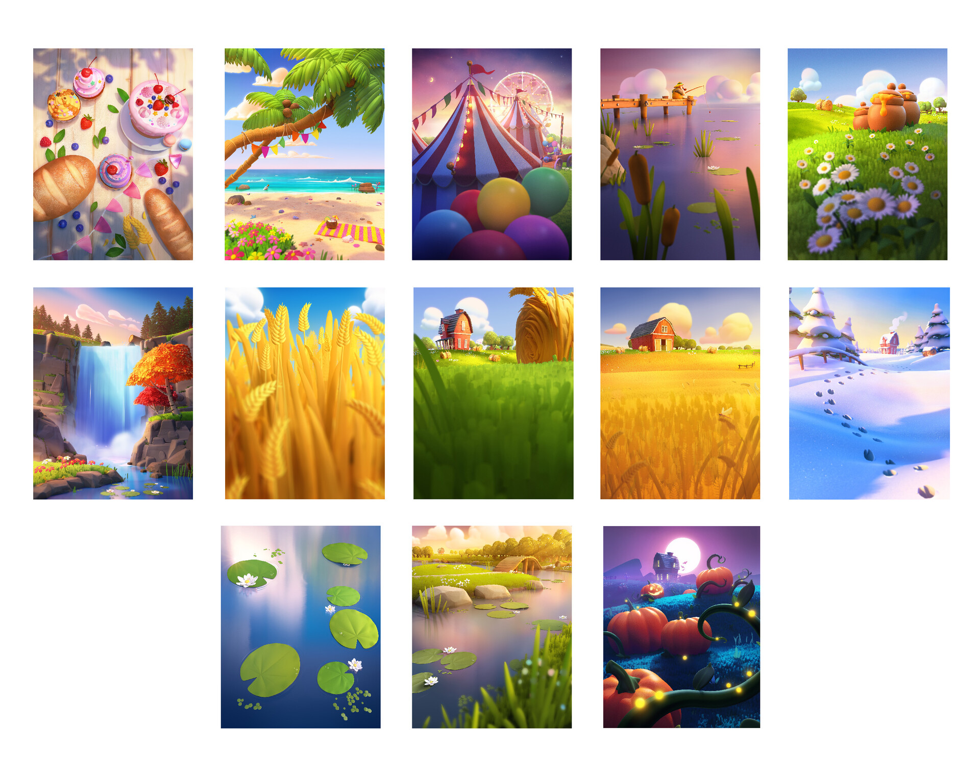 Studio Piñata - Hay Day Pop! Backgrounds