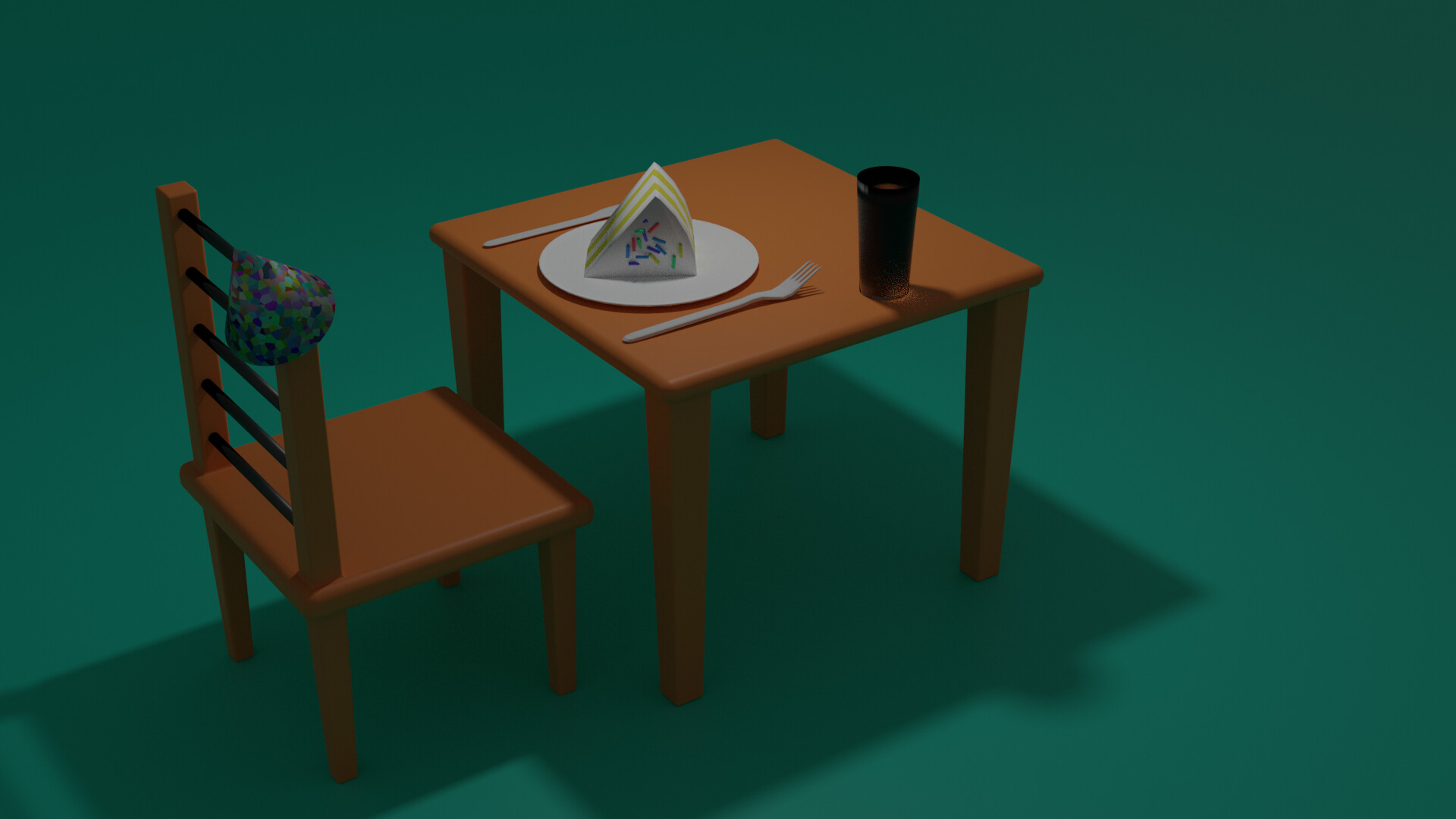 ArtStation - Birthday Scene from Blender