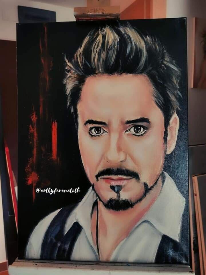 ArtStation - Robert John Downey, Jr. painting artwork