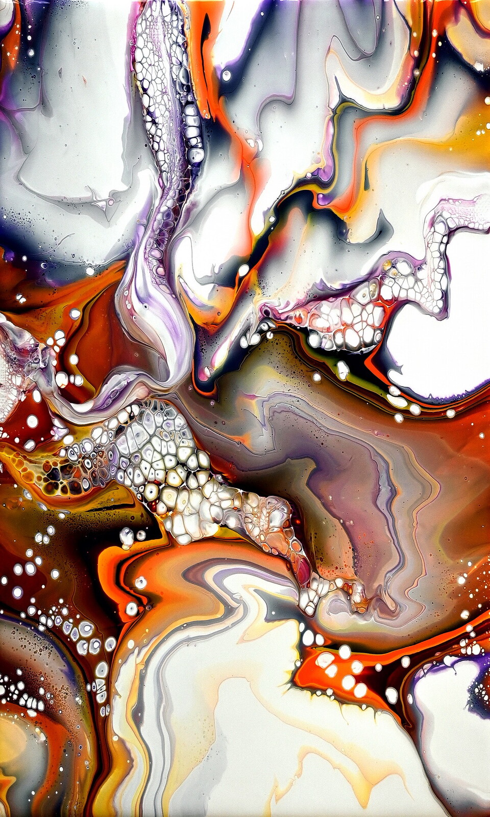 Fiona Art - Fluidity ~ Abstract acrylic pour painting ~ Playing with ...