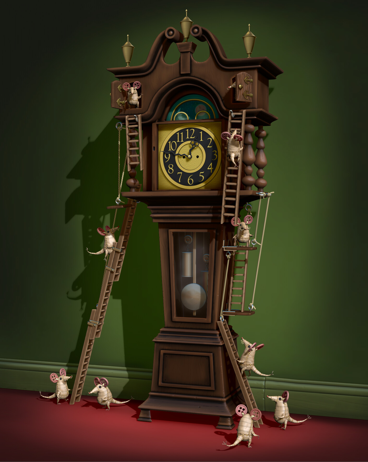 ArtStation - Mice and Clock