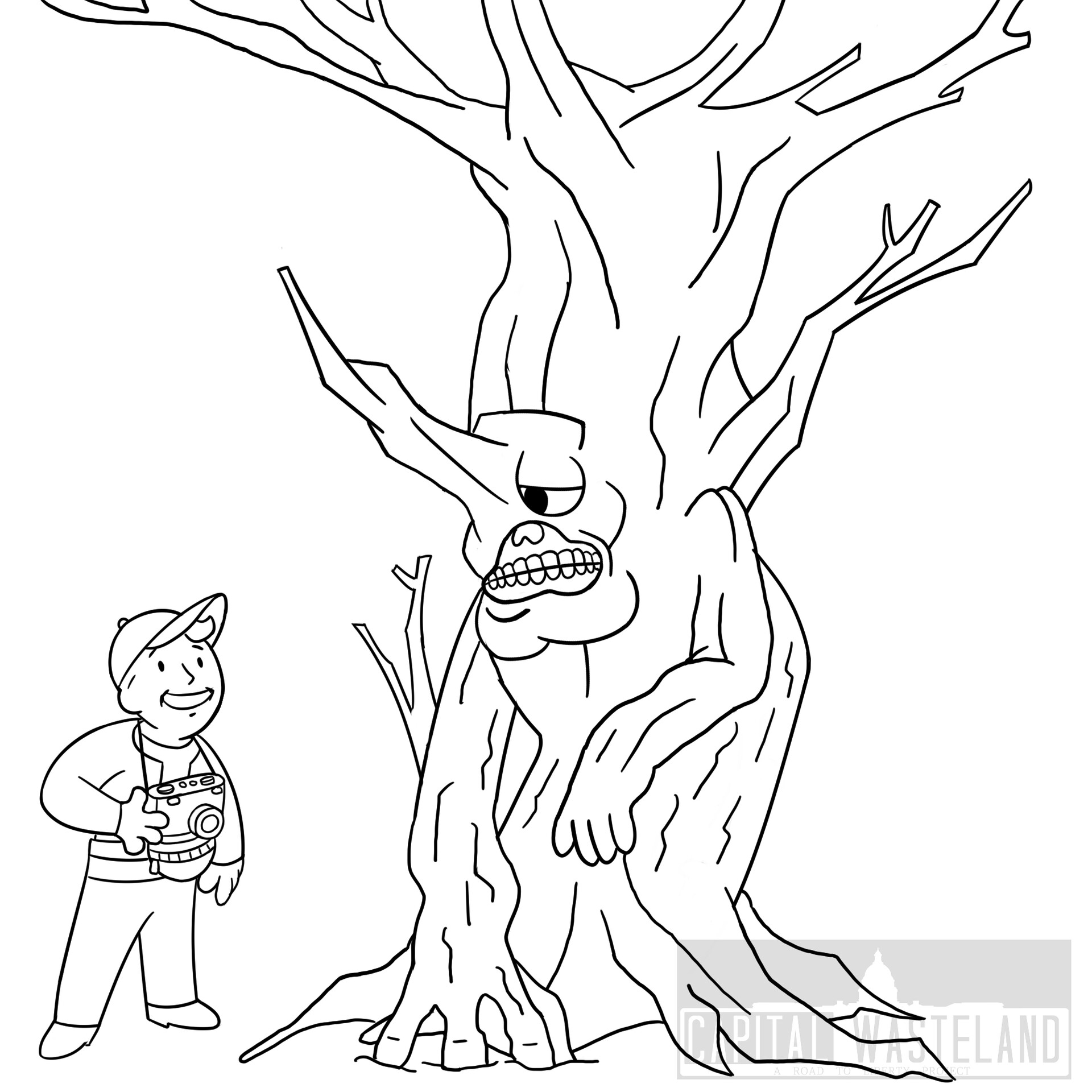 how to draw vault boy easy