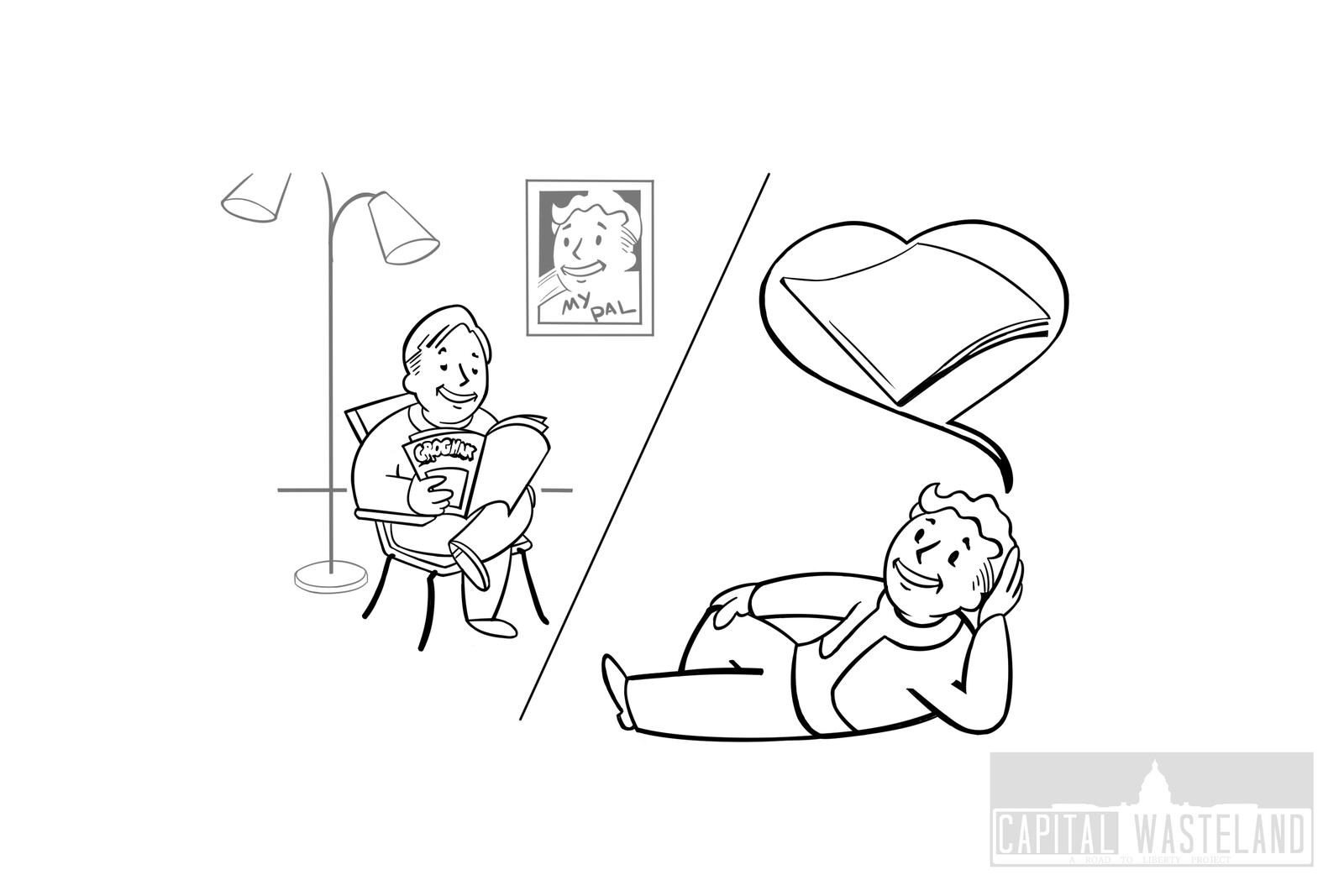 vault boy coloring pages
