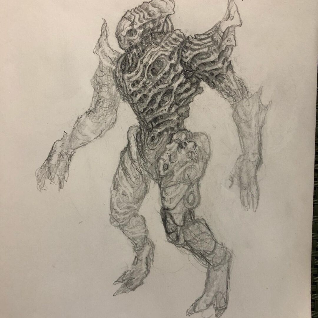 Martin de Diego - 2019 Bioorganic pencil sketches 1