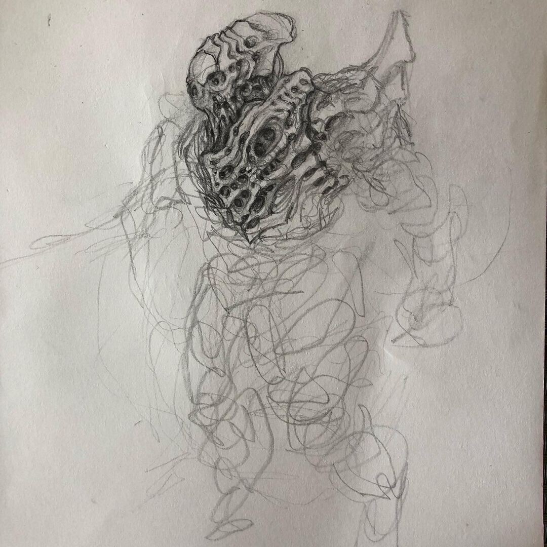 Martin de Diego - 2019 Bioorganic pencil sketches 1
