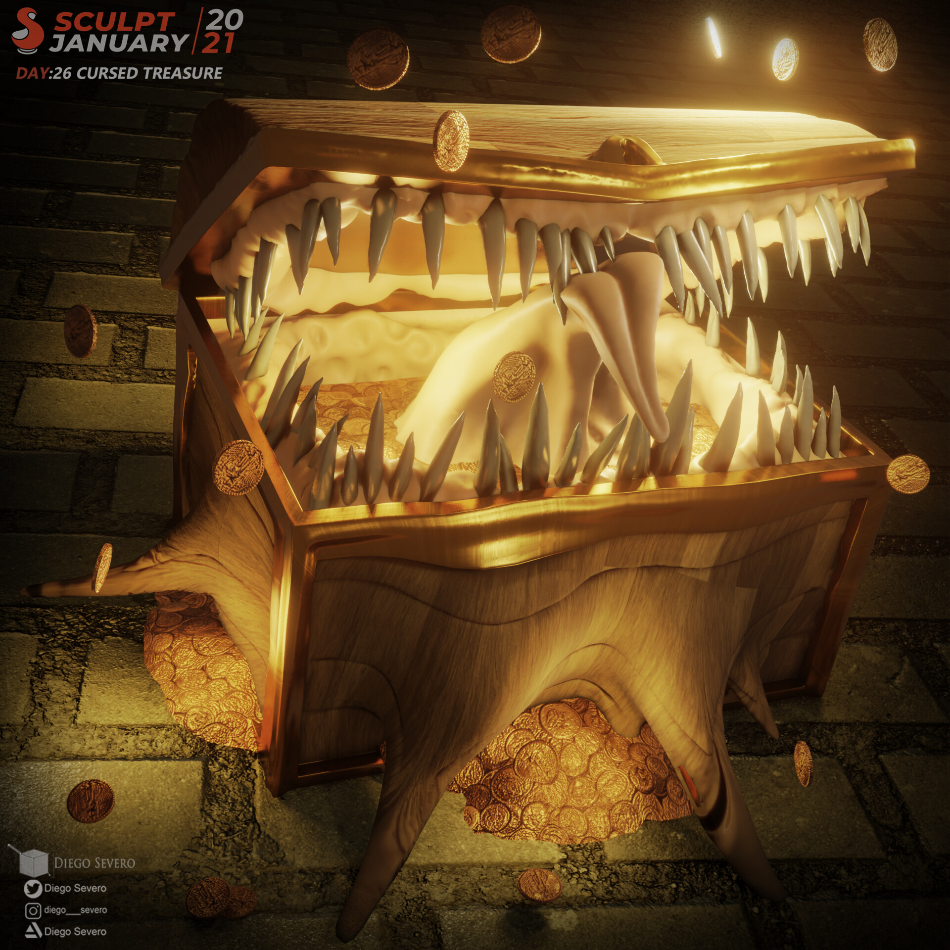 ArtStation - Day26: Cursed Treasure