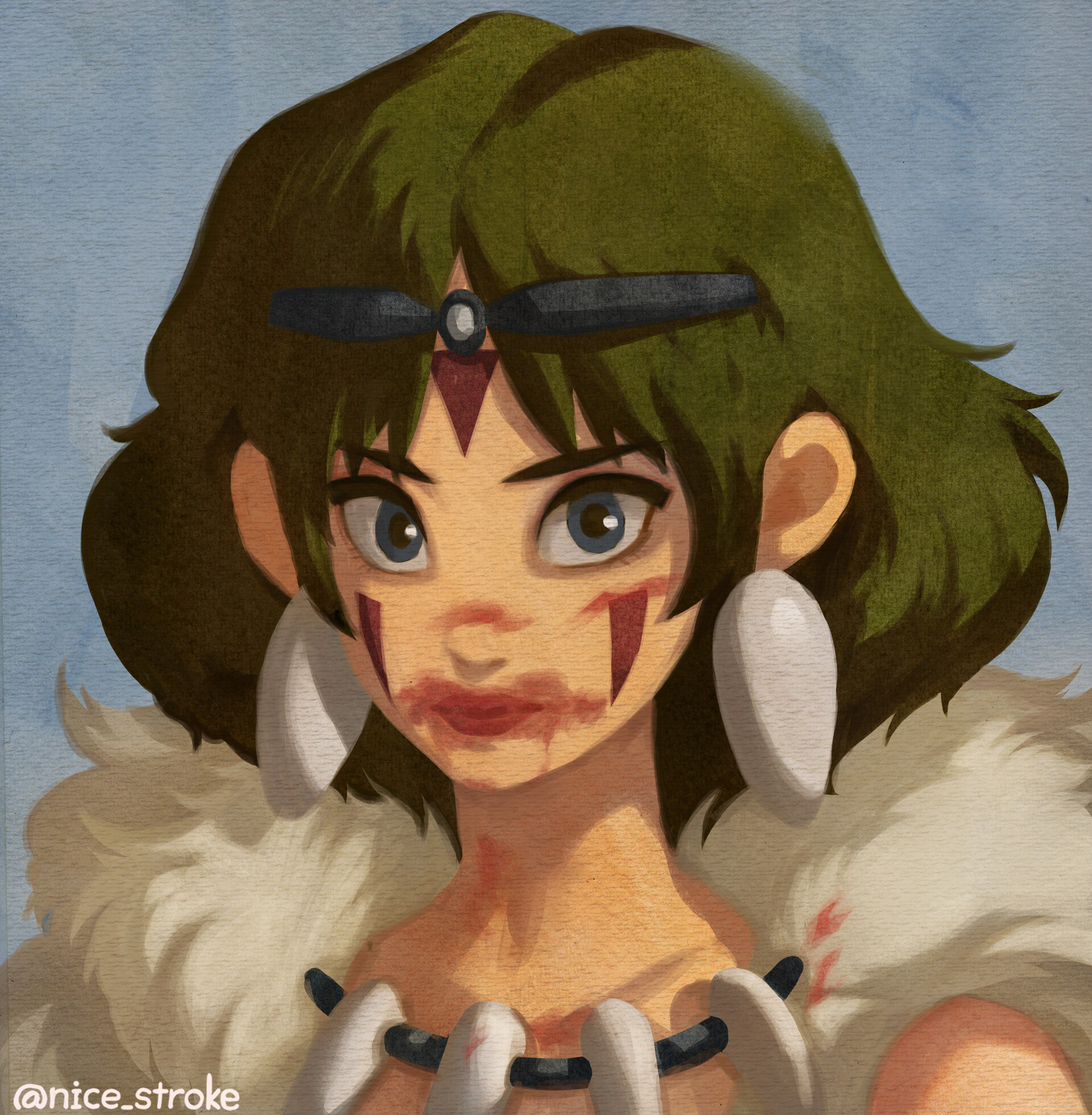 ArtStation - Princess Mononoke Fan-art