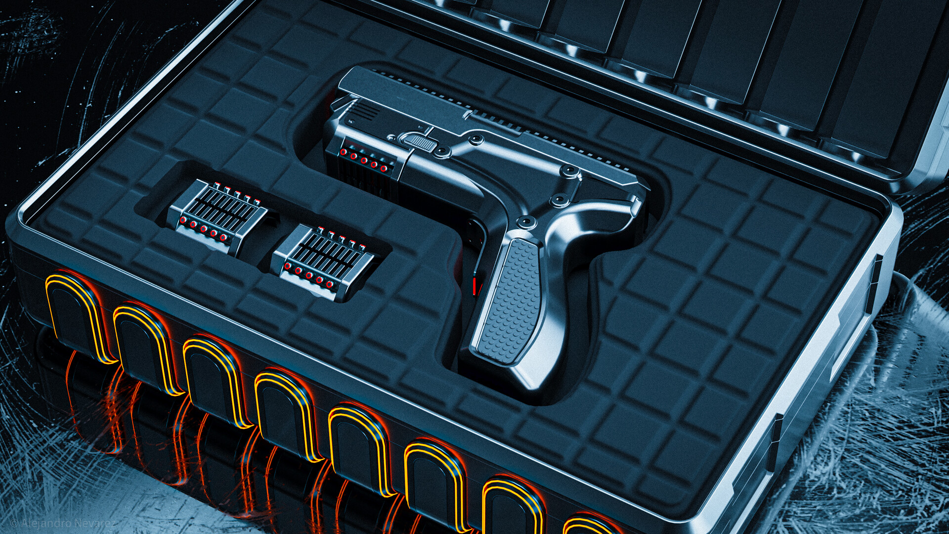 ArtStation - SciFi Laser Pistol