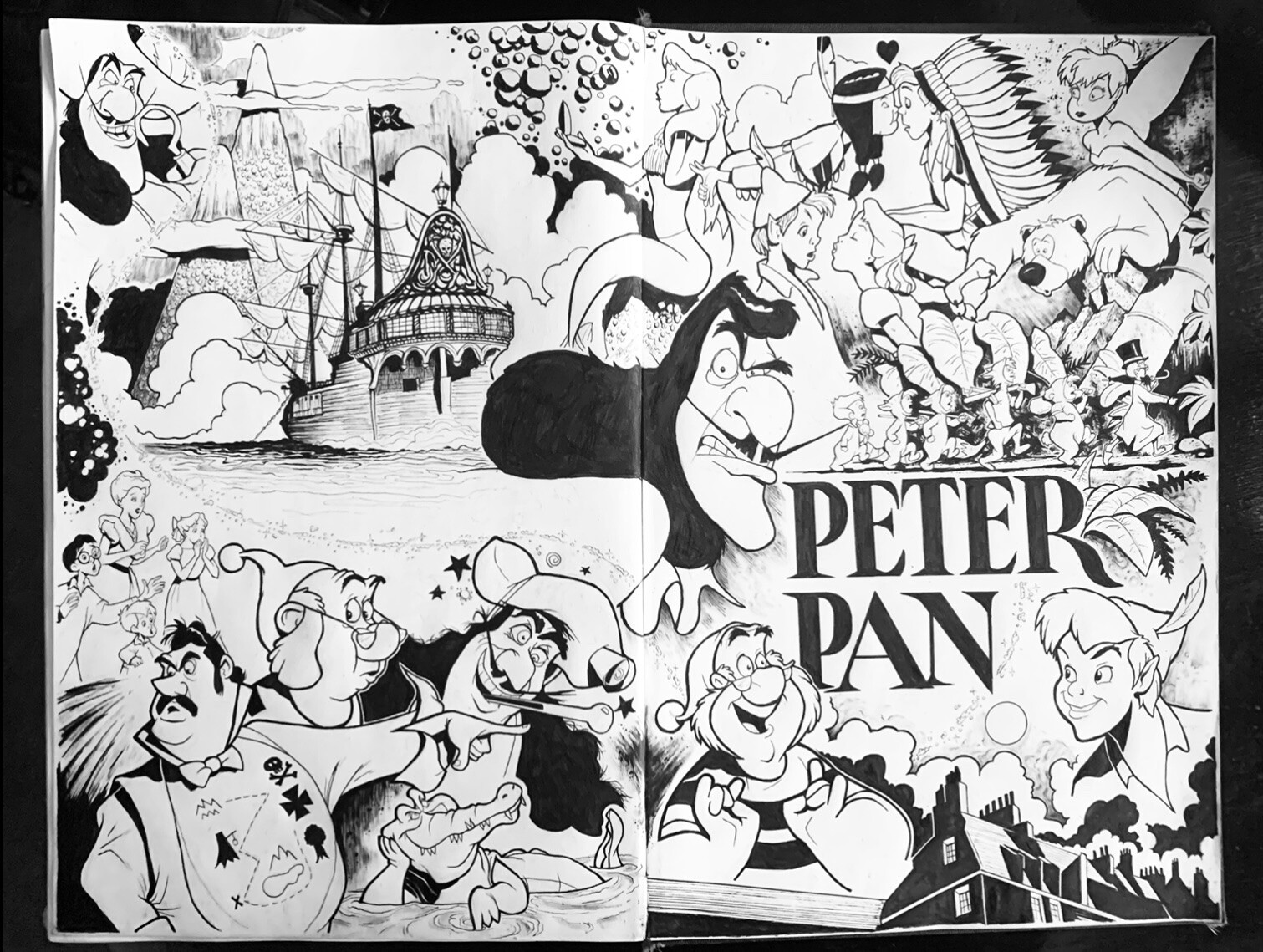 peter pan coloring sheet