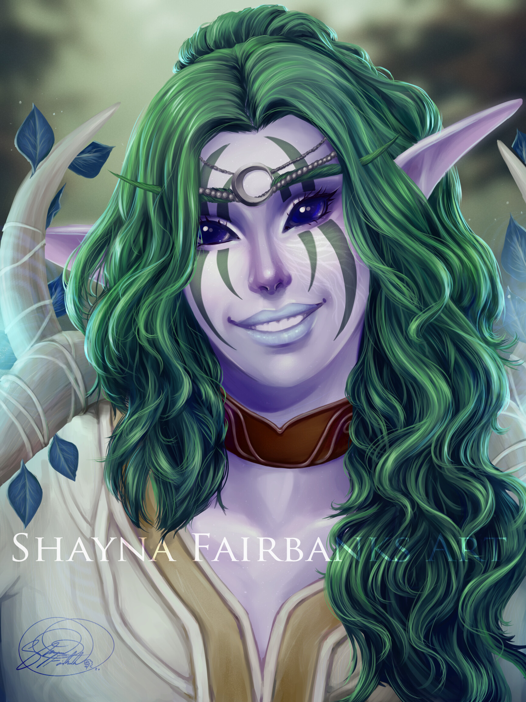 ArtStation - Valithria - World of Warcraft Night Elf Commission