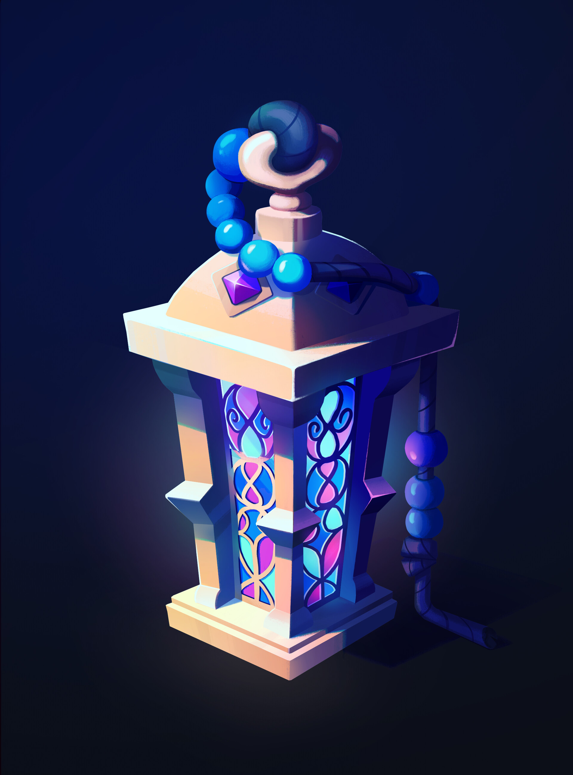 ArtStation - Golden lamp