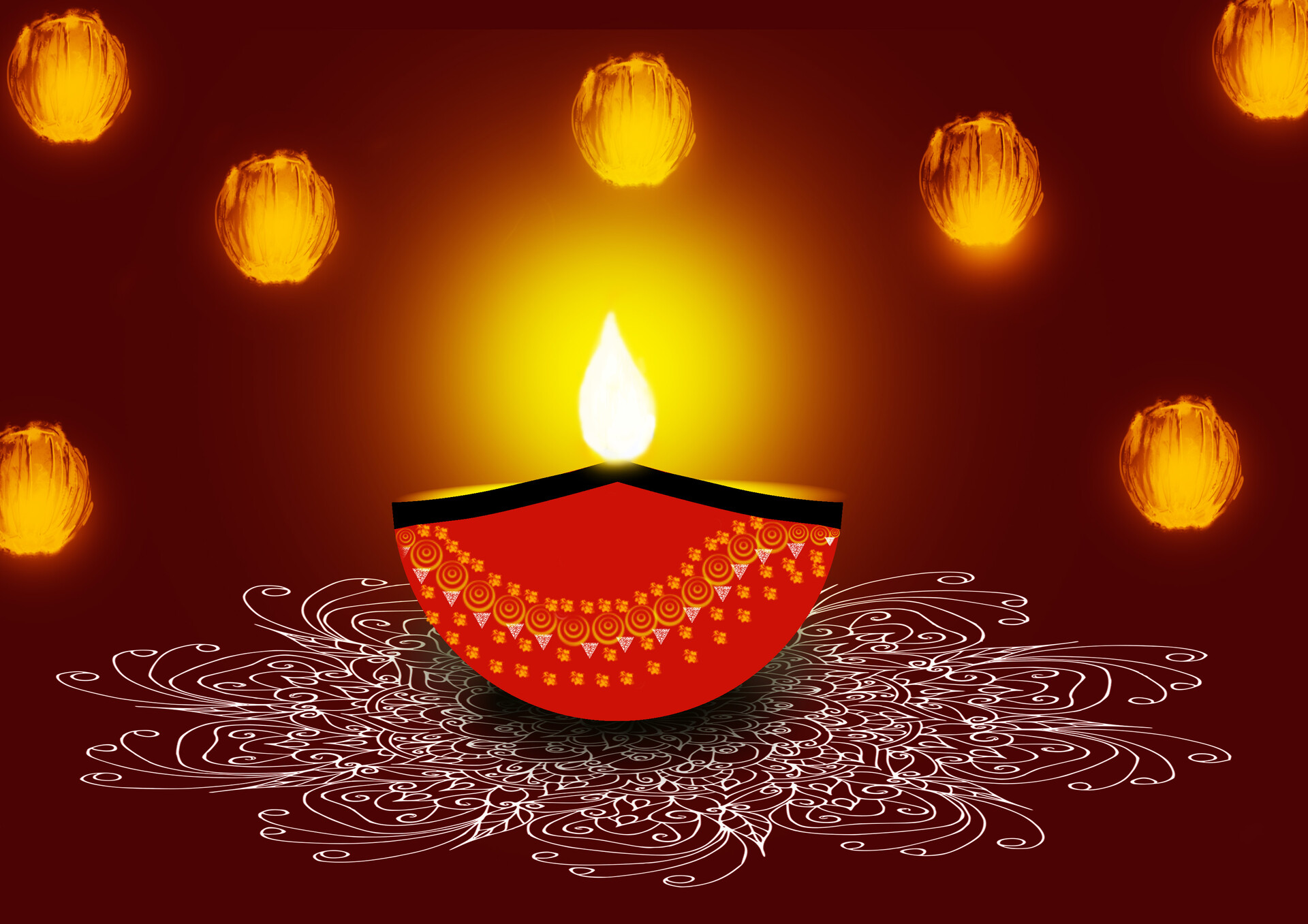 ArtStation - diwali design
