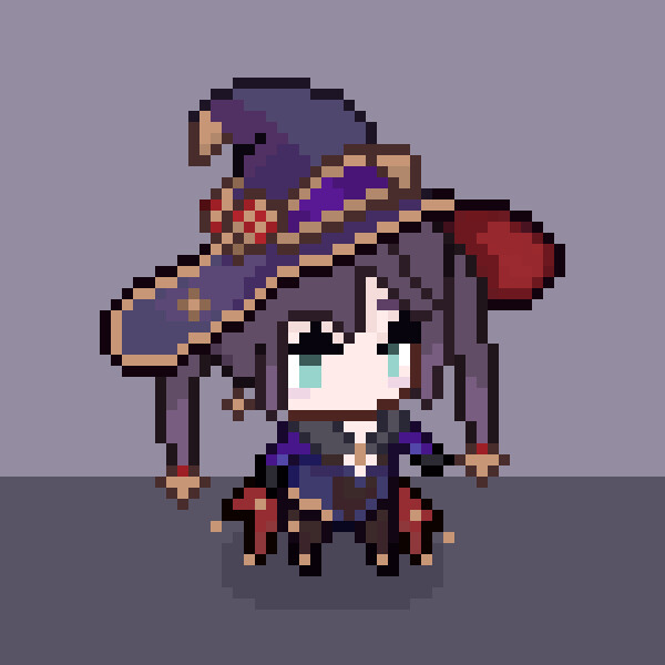 ArtStation - Sprite Mona (Genshin Impact Fanart)