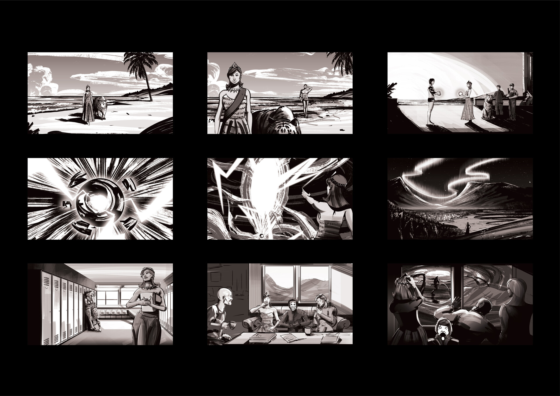 Adrian Wirén - Animatic Storyboard for Samsung