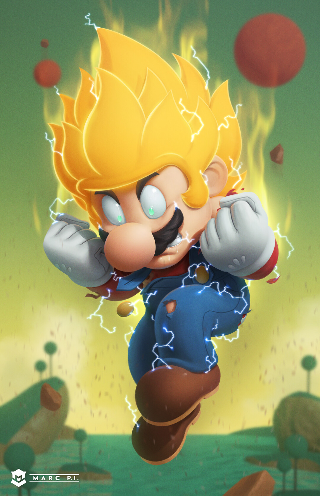 ArtStation - Goku Mario